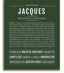 Jacques | Name Art Print – Name Stories