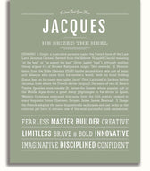 Jacques | Name Art Print – Name Stories