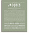 Jacques | Name Art Print – Name Stories