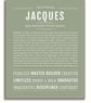 Jacques | Name Art Print – Name Stories