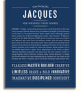 Jacques | Name Art Print – Name Stories