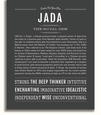 Jada | Name Art Print – Name Stories