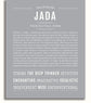 Jada | Name Art Print – Name Stories
