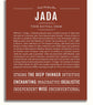 Jada | Name Art Print – Name Stories