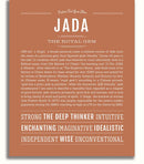 Jada | Name Art Print – Name Stories