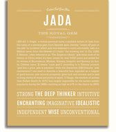 Jada | Name Art Print – Name Stories