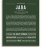 Jada | Name Art Print – Name Stories
