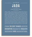 Jada | Name Art Print – Name Stories