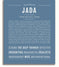 Jada | Name Art Print – Name Stories