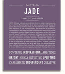 Jade | Name Art Print – Name Stories