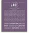 Jade | Name Art Print – Name Stories