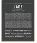 Jade | Name Art Print – Name Stories