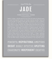 Jade | Name Art Print – Name Stories