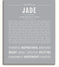 Jade | Name Art Print – Name Stories