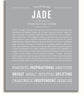 Jade | Name Art Print – Name Stories