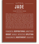 Jade | Name Art Print – Name Stories