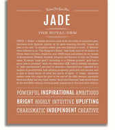 Jade | Name Art Print – Name Stories