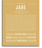 Jade | Name Art Print – Name Stories