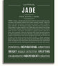 Jade | Name Art Print – Name Stories