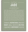 Jade | Name Art Print – Name Stories