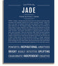 Jade | Name Art Print – Name Stories