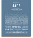 Jade | Name Art Print – Name Stories