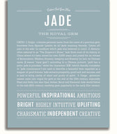 Jade | Name Art Print – Name Stories
