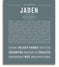 Jaden (female) | Name Art Print – Name Stories