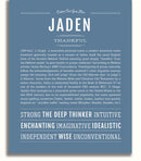 Jaden (male) | Name Art Print – Name Stories