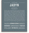 Jadyn Personalized Name Meaning Art Prints – Name Stories