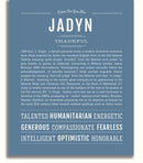 Jadyn (female) | Name Art Print – Name Stories