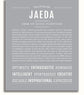 Jaeda | Name Art Print – Name Stories