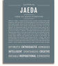 Jaeda | Name Art Print – Name Stories