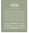 Jaeda | Name Art Print – Name Stories