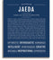 Jaeda | Name Art Print – Name Stories