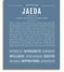 Jaeda | Name Art Print – Name Stories