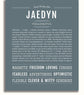 Jaedyn (female) | Name Art Print – Name Stories