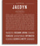 Jaedyn (female) | Name Art Print – Name Stories