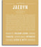 Jaedyn (female) | Name Art Print – Name Stories
