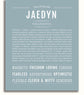 Jaedyn Personalized Name Meaning Art Prints – Name Stories