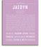 Jaedyn (female) | Name Art Print - Personalized Custom Gifts – Name Stories