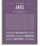 Jael Personalized Name Meaning Art Prints – Name Stories