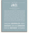 Jael (female) | Name Art Print – Name Stories