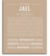 Jael (male) | Name Art Print – Name Stories