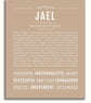 Jael Personalized Name Meaning Art Prints – Name Stories
