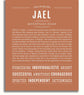 Jael (male) | Name Art Print – Name Stories