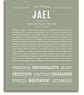 Jael (male) | Name Art Print – Name Stories