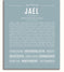 Jael (male) | Name Art Print – Name Stories
