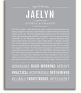 Jaelyn | Name Art Print – Name Stories