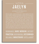 Jaelyn | Name Art Print – Name Stories